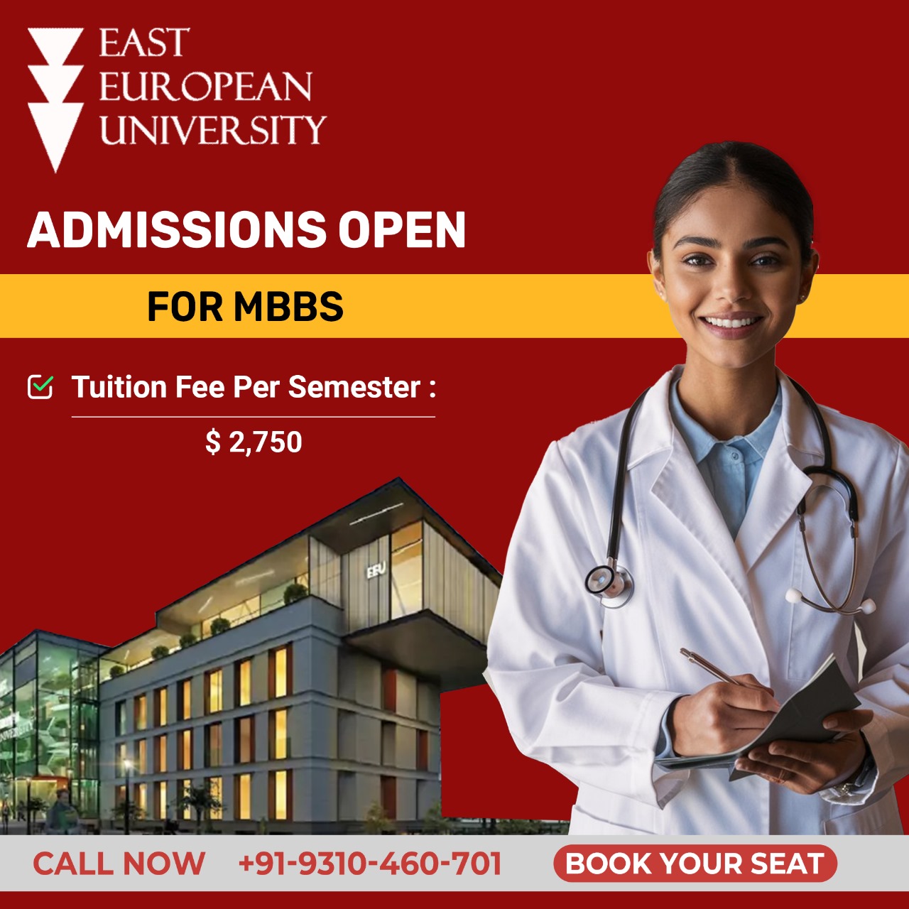 East European University Georgia 2025-26: Course, Admission, Fees ...