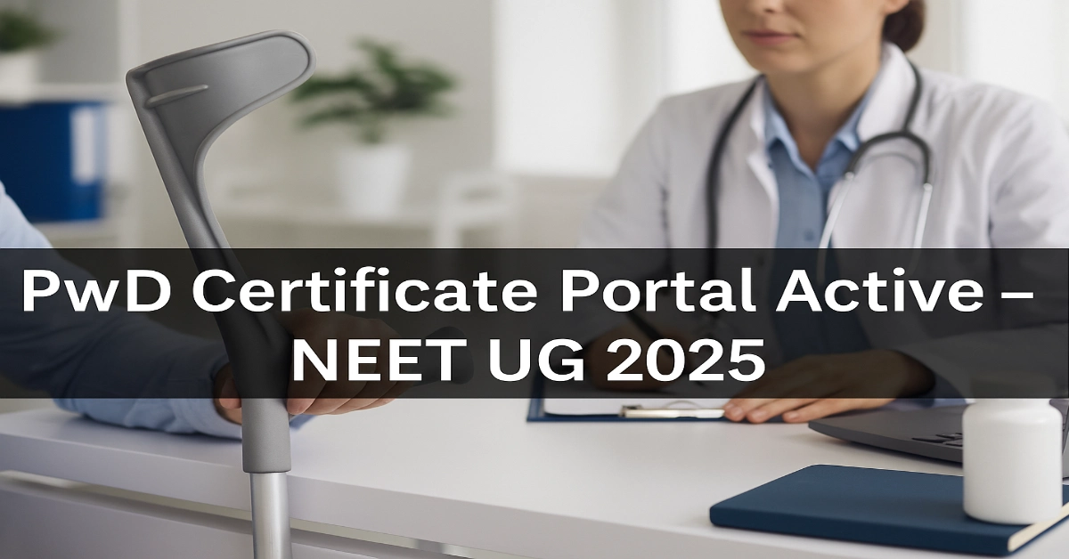 MCC Opens PwD Certificate Portal for NEET UG 2025 Counselling Stray Round